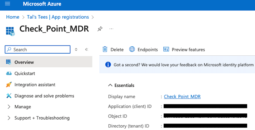 Setting up Microsoft Defender XDR – Check Point Software Technologies