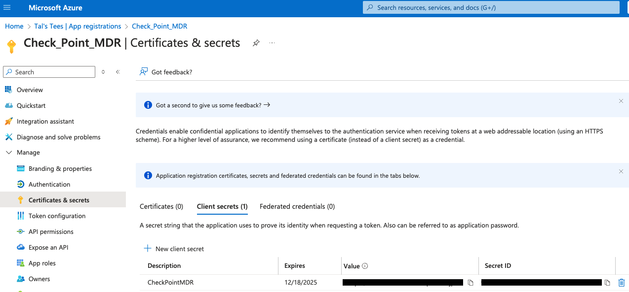 Setting up Microsoft Defender XDR – Check Point Software Technologies